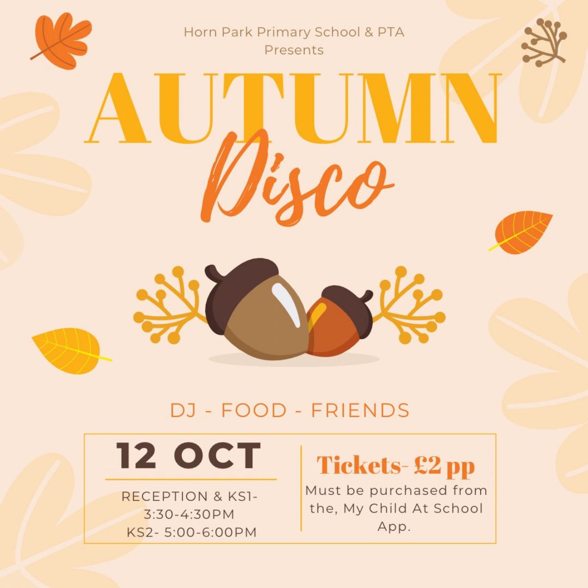Horn Park Primary School - PTA Autumn Disco 12th October